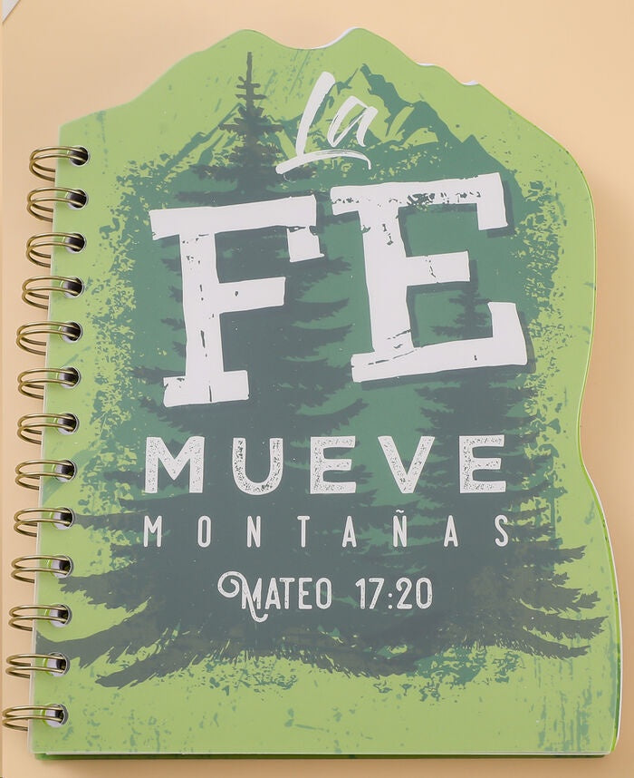 Libreta Troquelada con portada en PP. La fe mueve montañas – Libreria ...